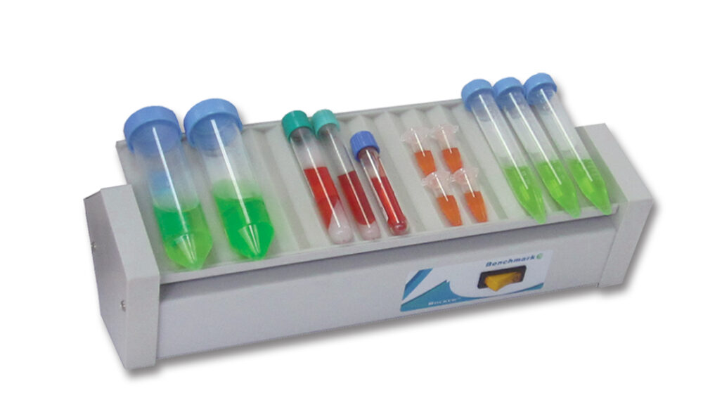 Compact Rocker with grooved mat for tubes, 115V - NBS Biologicals