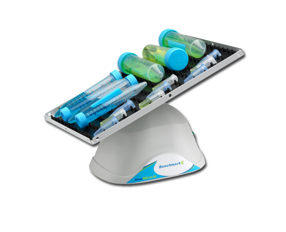 Mixer 3D Nutating Shaker, fixed speed 10″x7.5″ platform, dimpled mat ...